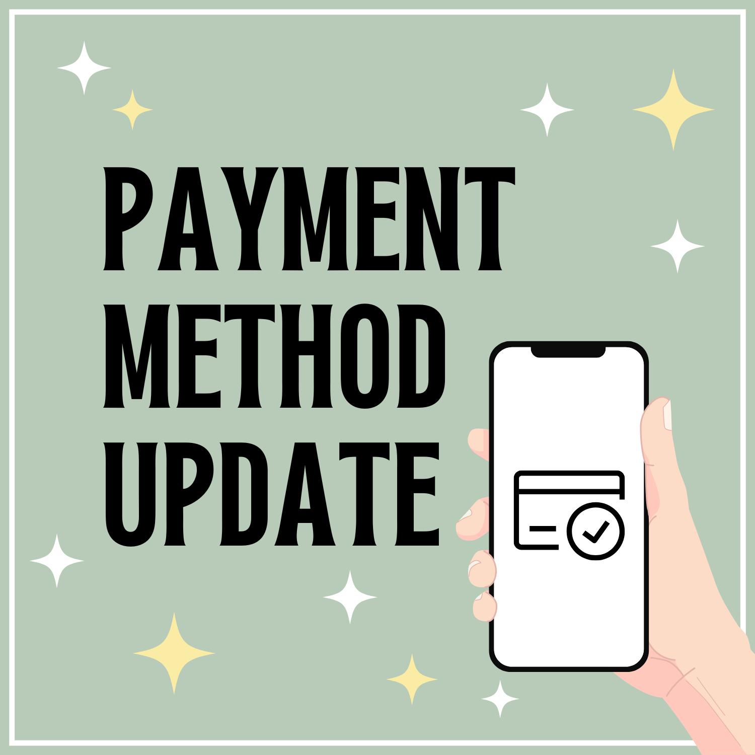 Update Subscription Payment Info – The Clay Impress