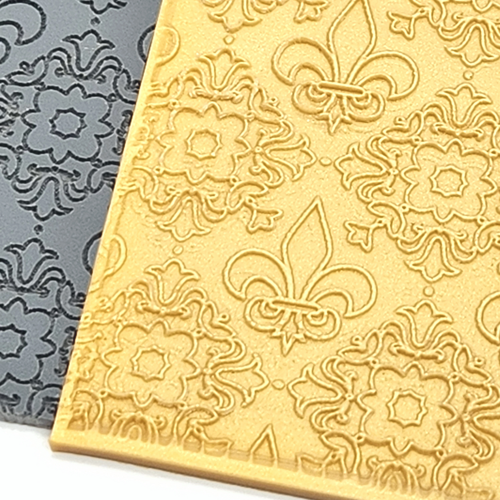 Ornate Fleur de Lis Polymer Clay Texture Sheet | Unique & Easy-to-Use ...