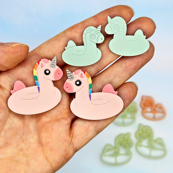 Unicorn Pool Float Polymer Clay Cutters | Sharp, Clean, Precision Cuts ...