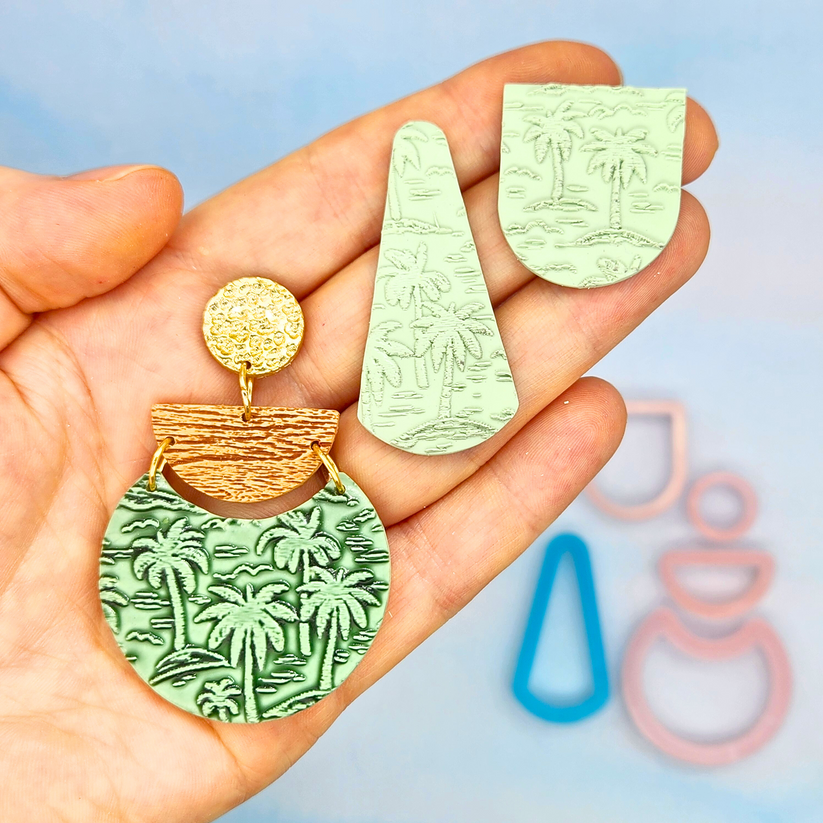 Palm Tree Polymer Clay Texture Sheet | Unique, Detailed, & Easy to Use ...