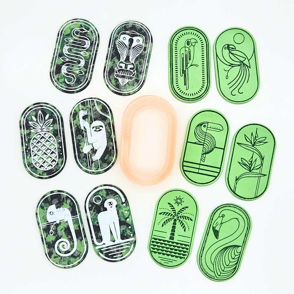 Tropical Pendants Polymer Clay Silk Screens with Matching Cutter – The ...