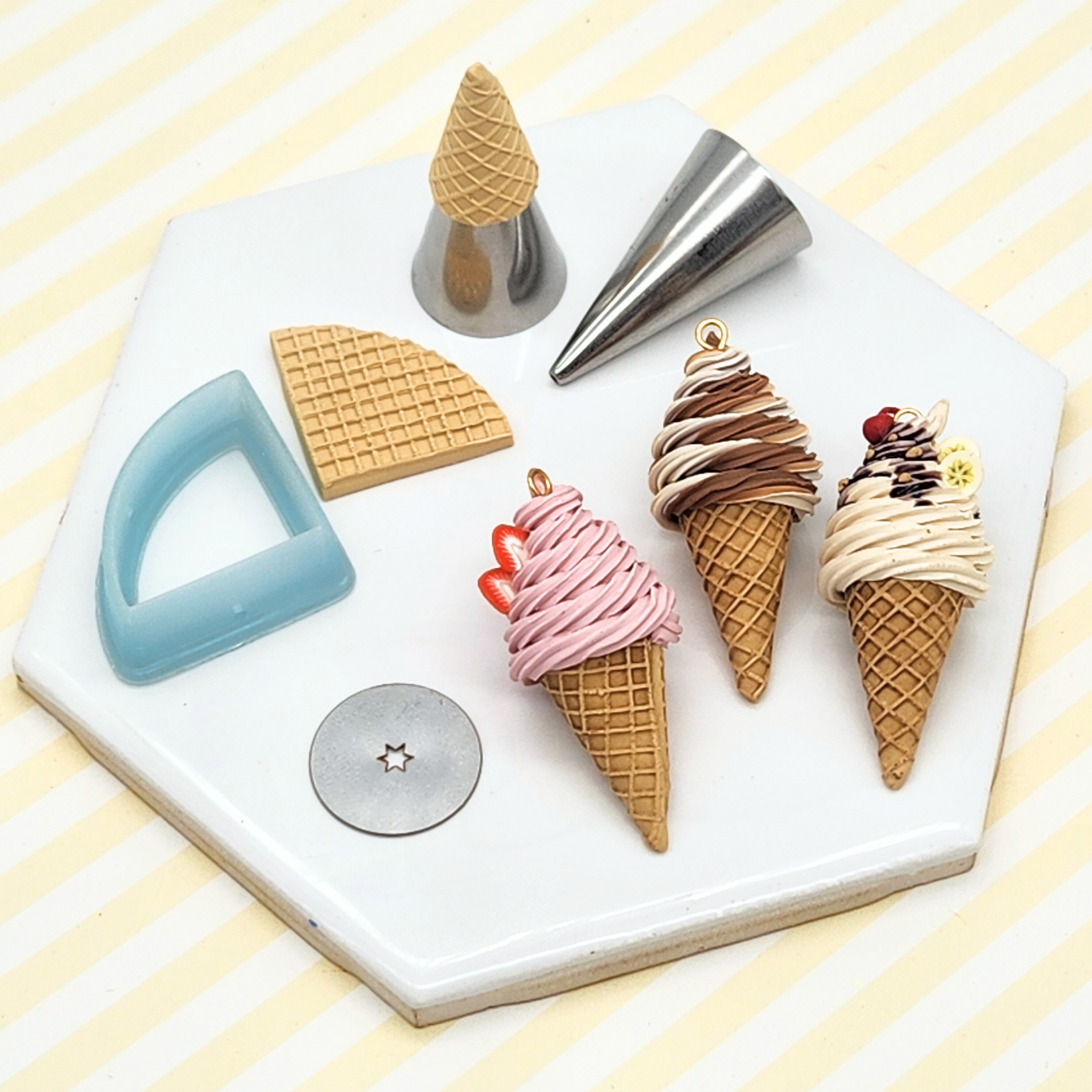 3D Ice Cream Polymer Clay Cutter Kit | Sharp, Clean, Precise Cuts – The ...