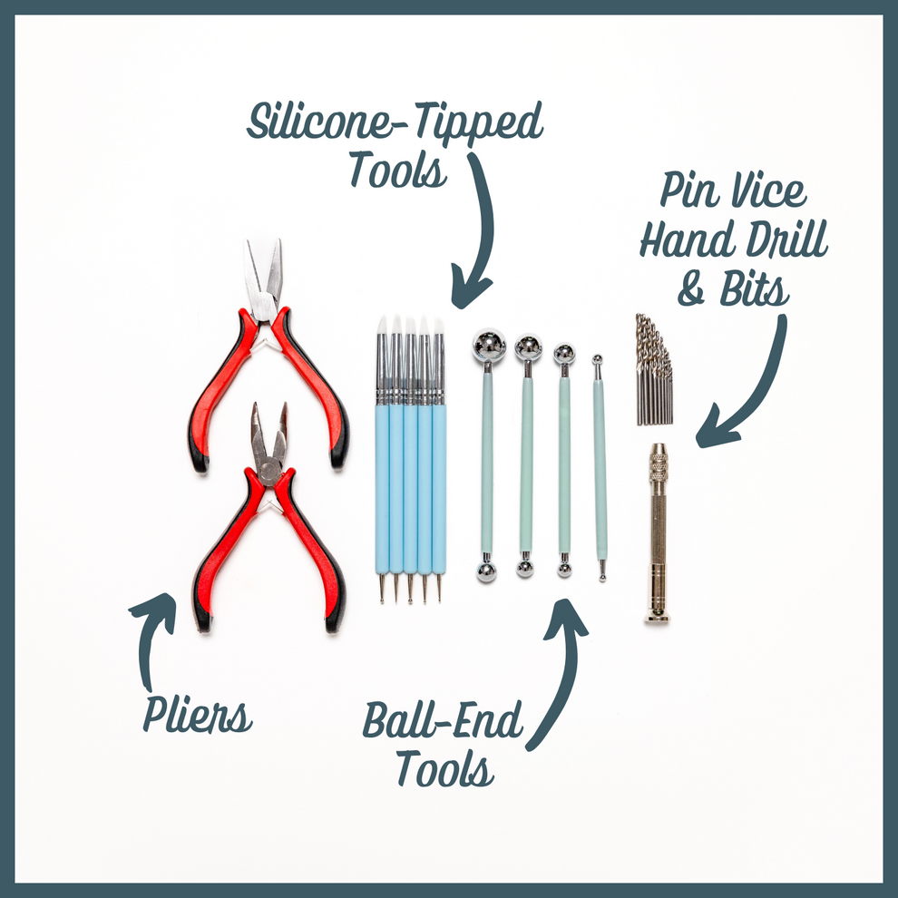Deluxe Polymer Clay Starter Kit for Making Earrings – The Clay Impress