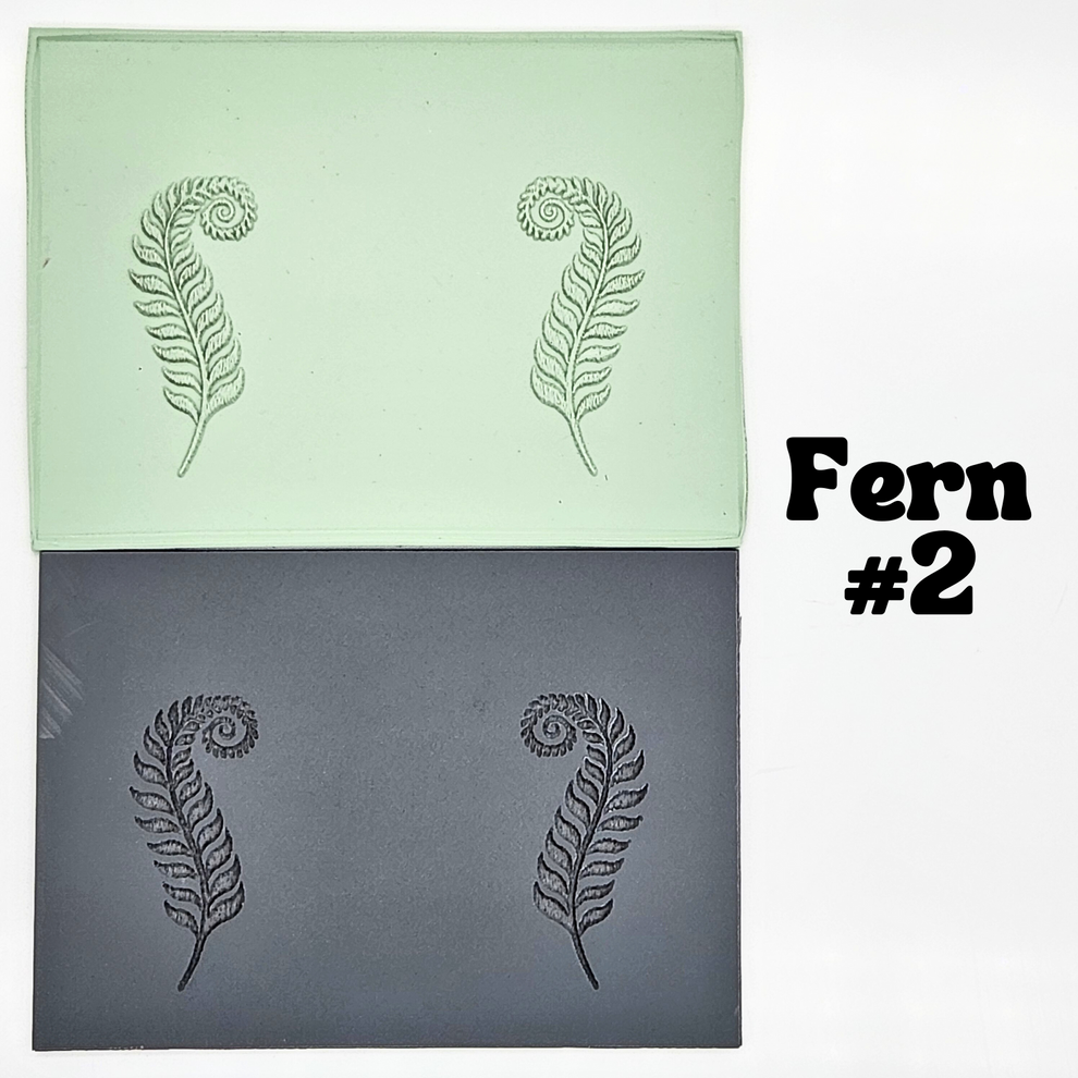 Fern Fronds Polymer Clay Texture Sheet | Detailed, and Easy to Use ...