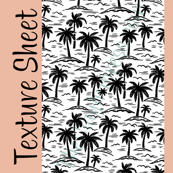 Palm Tree Polymer Clay Texture Sheet | Unique, Detailed, & Easy to Use ...