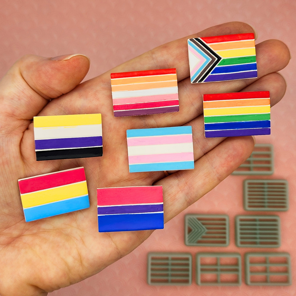 Pride Flag Polymer Clay Cutters | Sharp, Clean, Precision Cuts – The ...