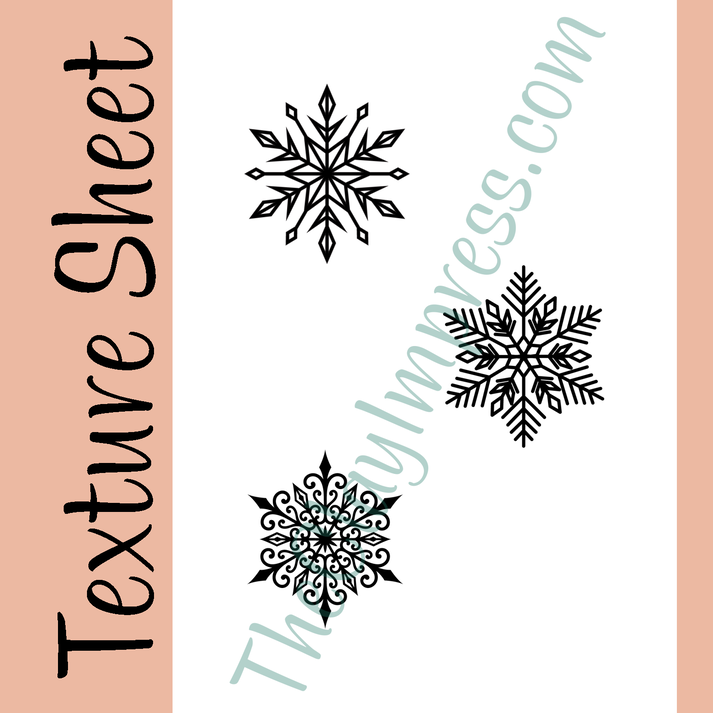 Snowflake Polymer Clay Texture Sheet | Unique, Detailed, & Easy to Use ...