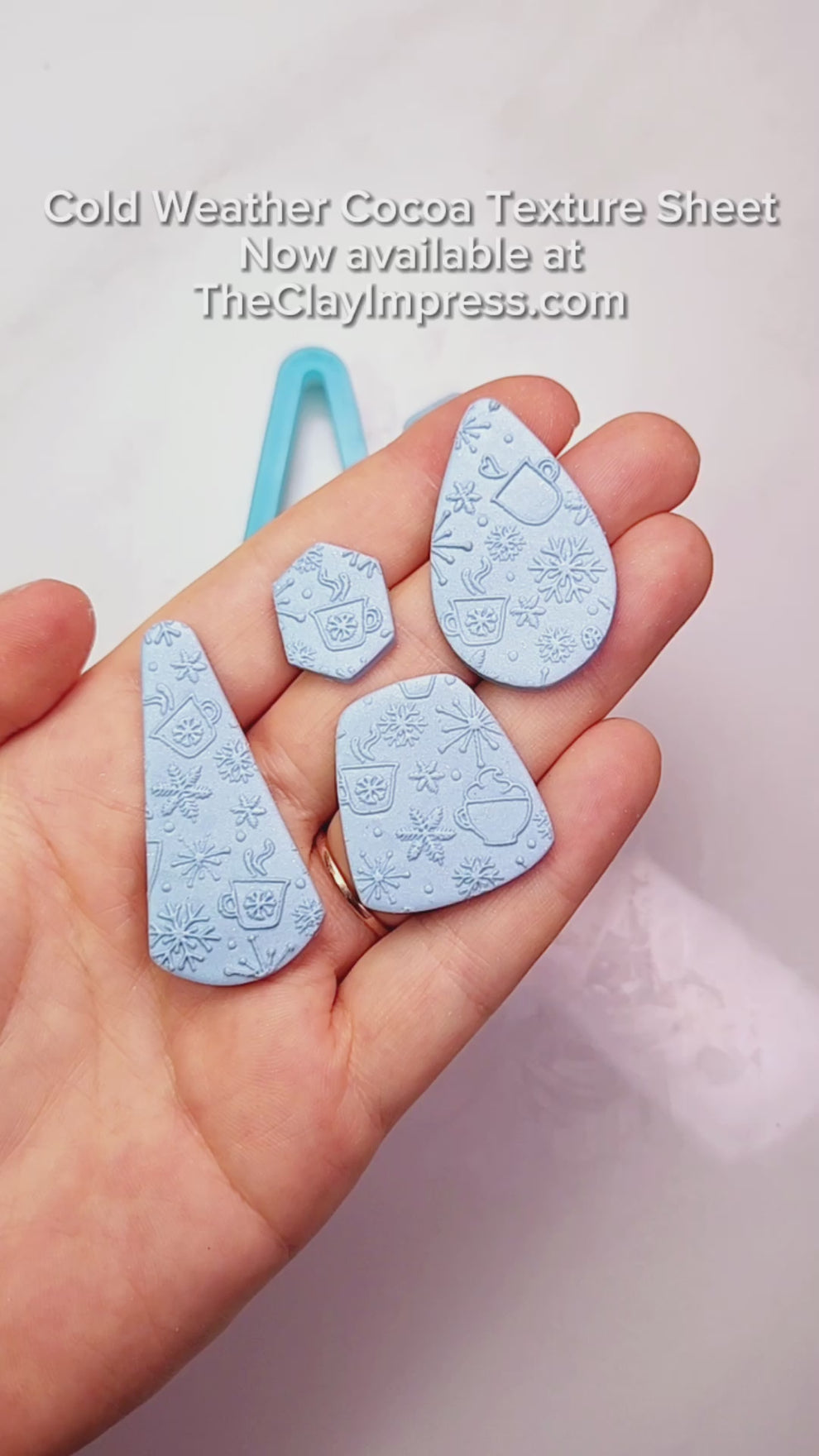 Cold Weather Cocoa Polymer Clay Texture Sheet | Unique & Easy-to-Use ...