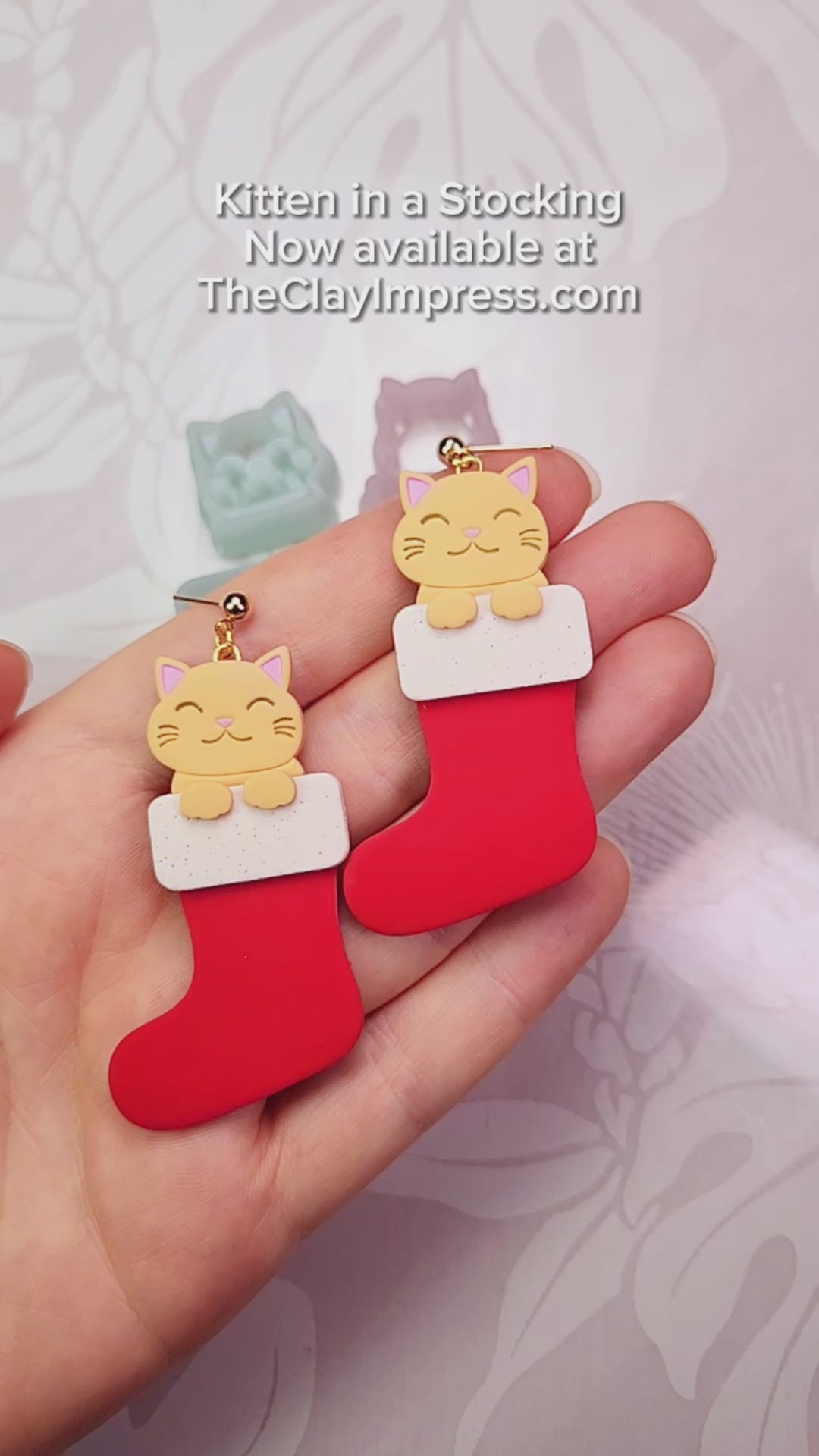 Kitten in Stocking Polymer Clay Cutter Set | Sharp, Clean, Precise ...