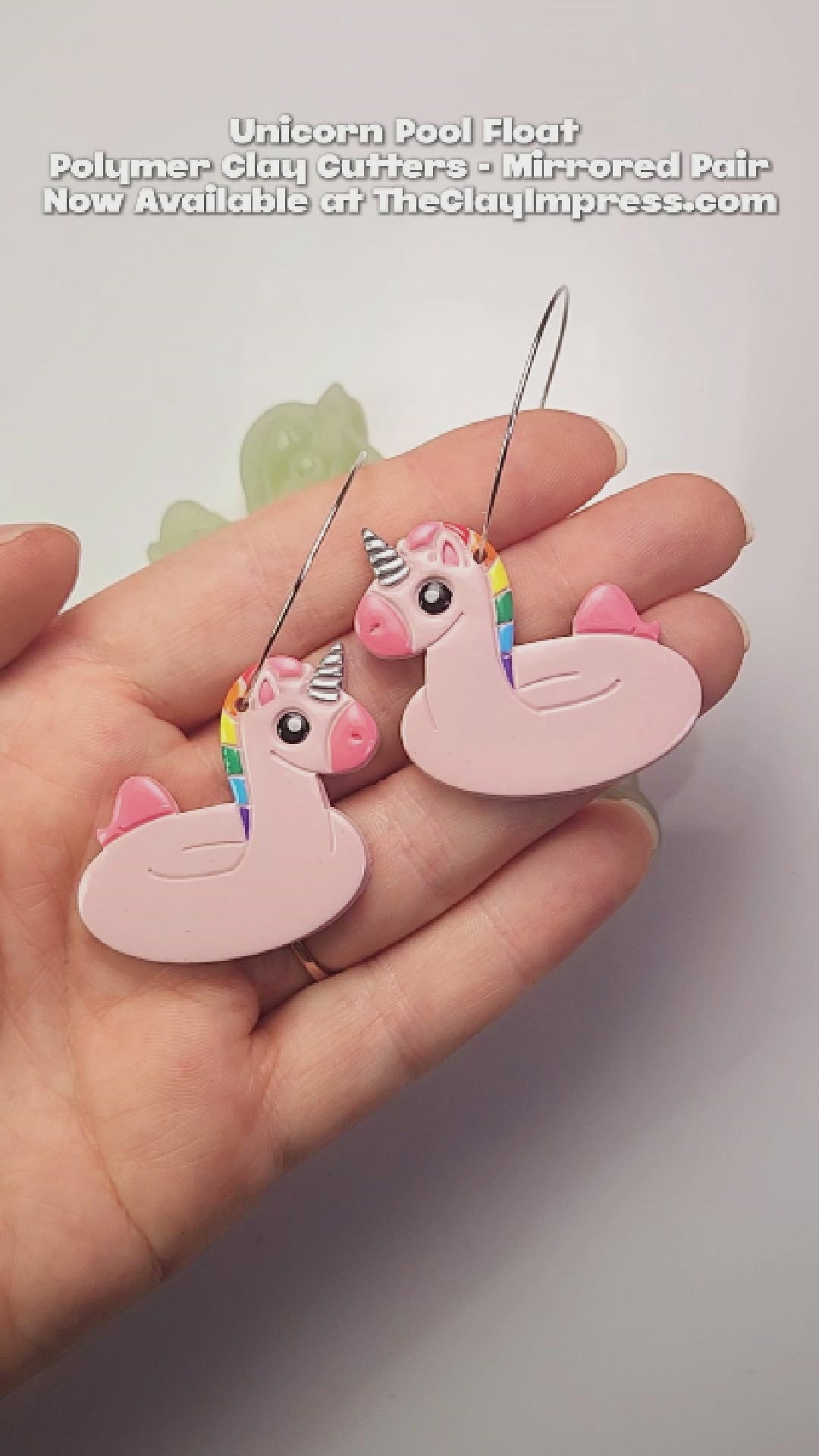Unicorn Pool Float Polymer Clay Cutters | Sharp, Clean, Precision Cuts ...