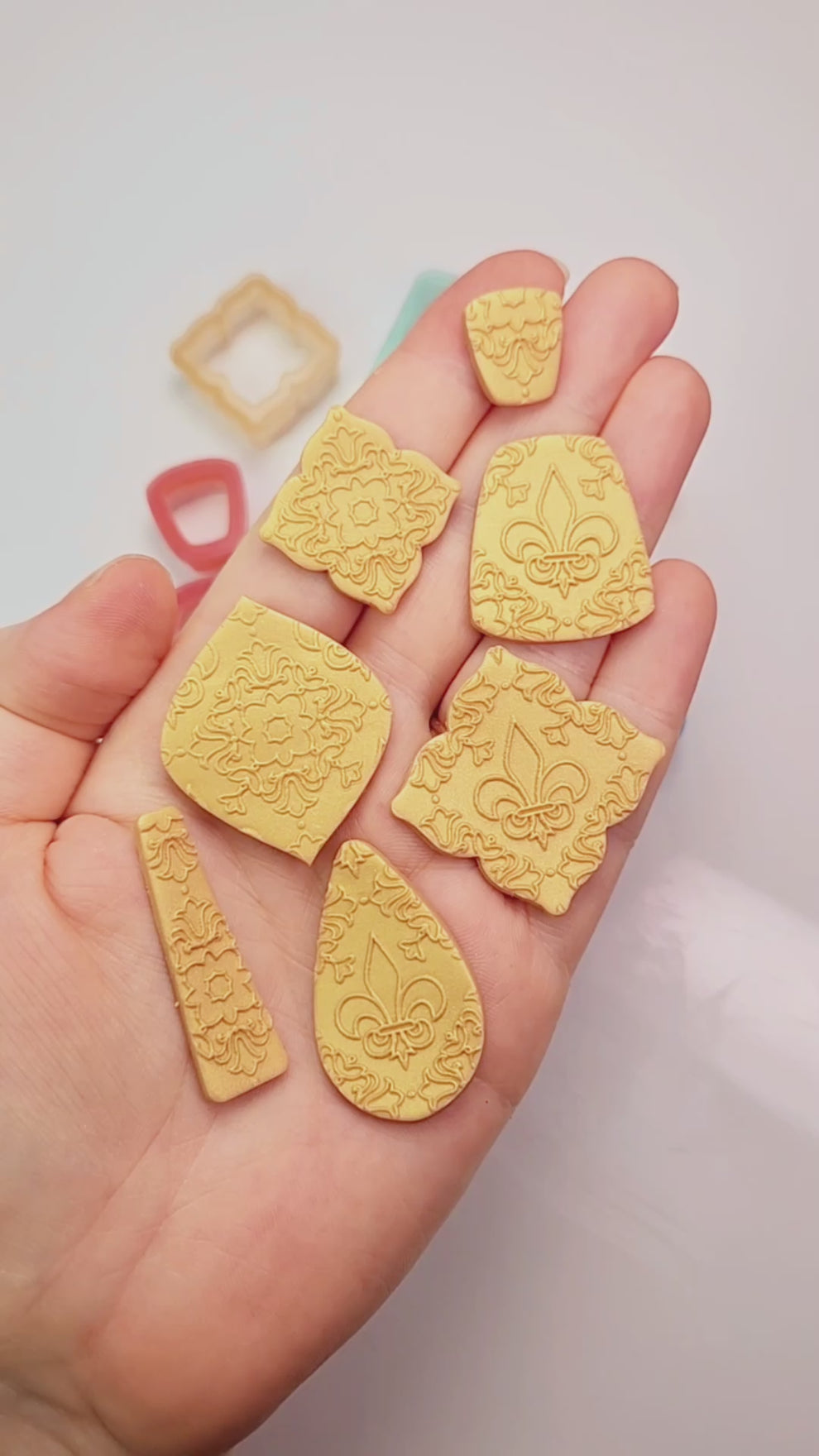 Ornate Fleur de Lis Polymer Clay Texture Sheet | Unique & Easy-to-Use ...