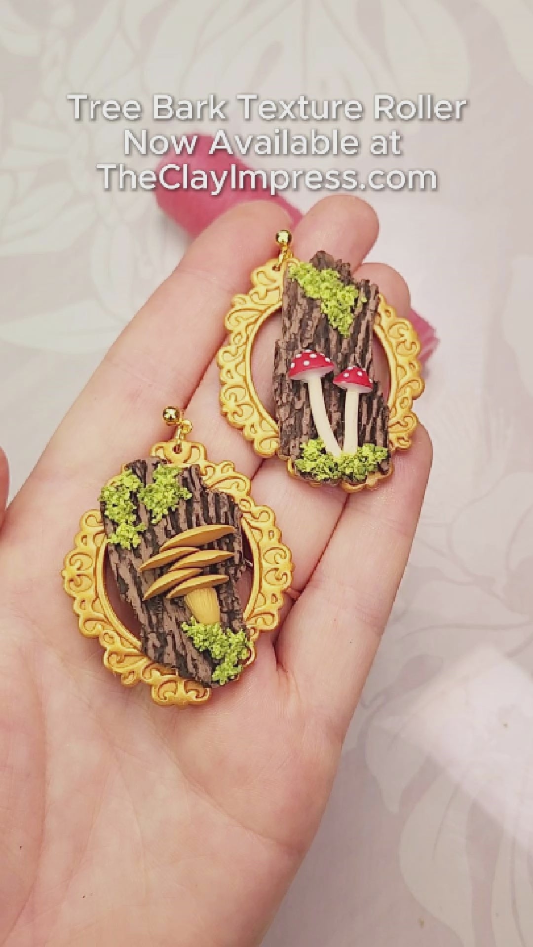 Tree Bark Polymer Clay Texture Roller – The Clay Impress