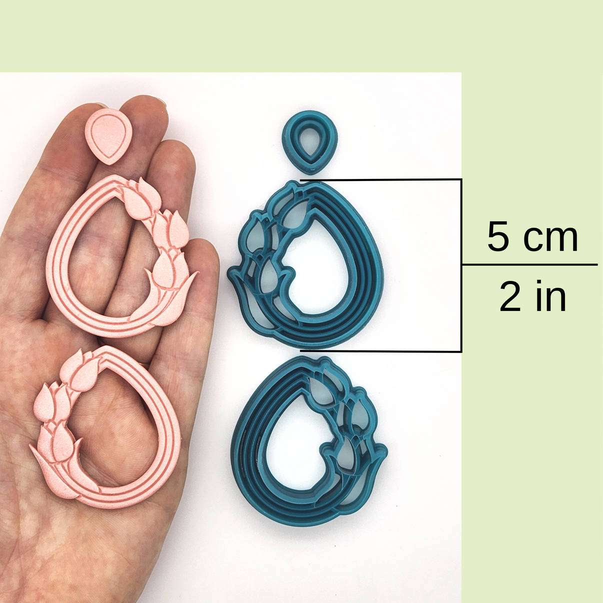 Tulip Teardrop Polymer Clay Cutters | Sharp, Clean, Precision Cuts ...