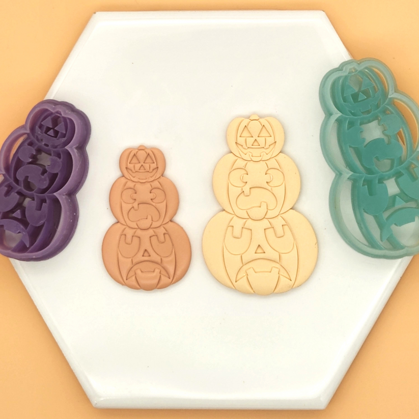 Jack-o'-Lantern Stack Polymer Clay Cutters | Sharp, Clean, Precise ...