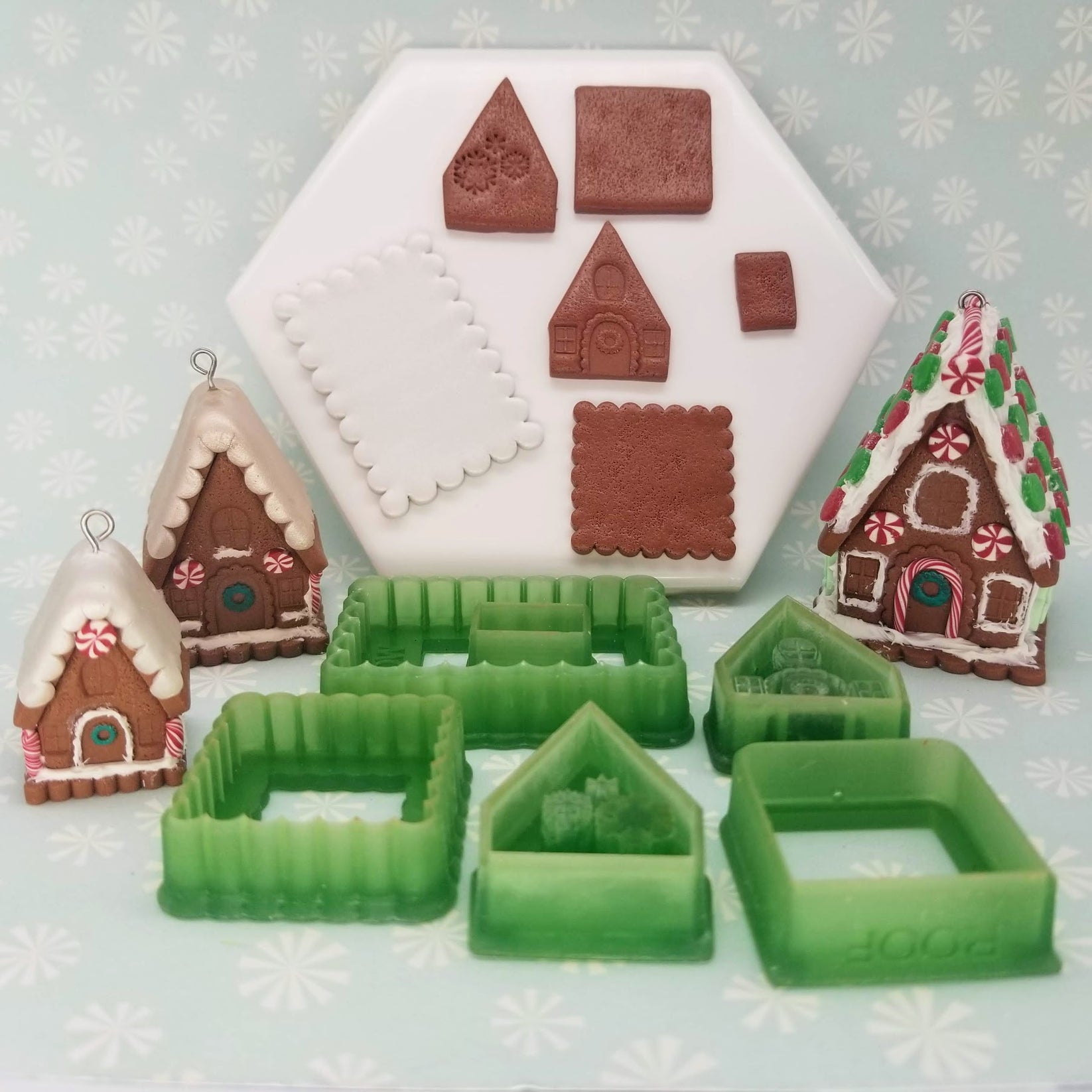 3D Gingerbread House Kit for Polymer Clay | Sharp, Clean, Precise Cuts ...