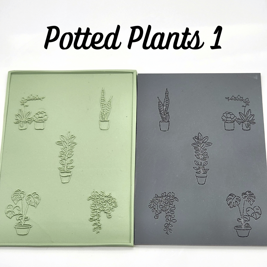 Potted Plants Embossing Texture | Unique, Detailed, and Easy to Use ...
